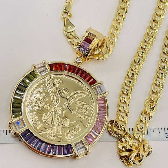 Accessories | Centenario And Chain 14k Brazilian Gold Plated | Poshmark